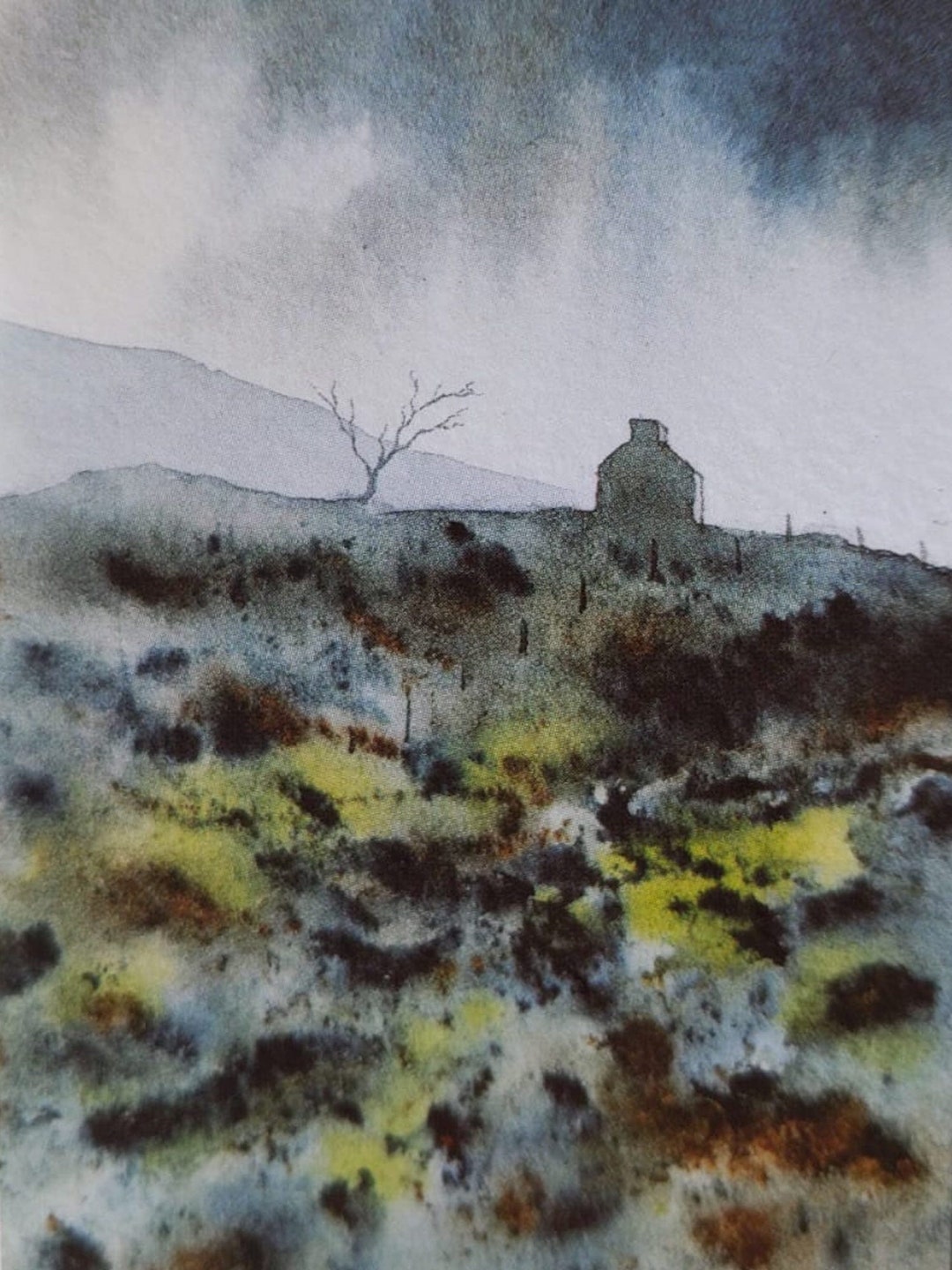 Gable on the Hill. Watercolour Print, Signed by the Artist, Double ...