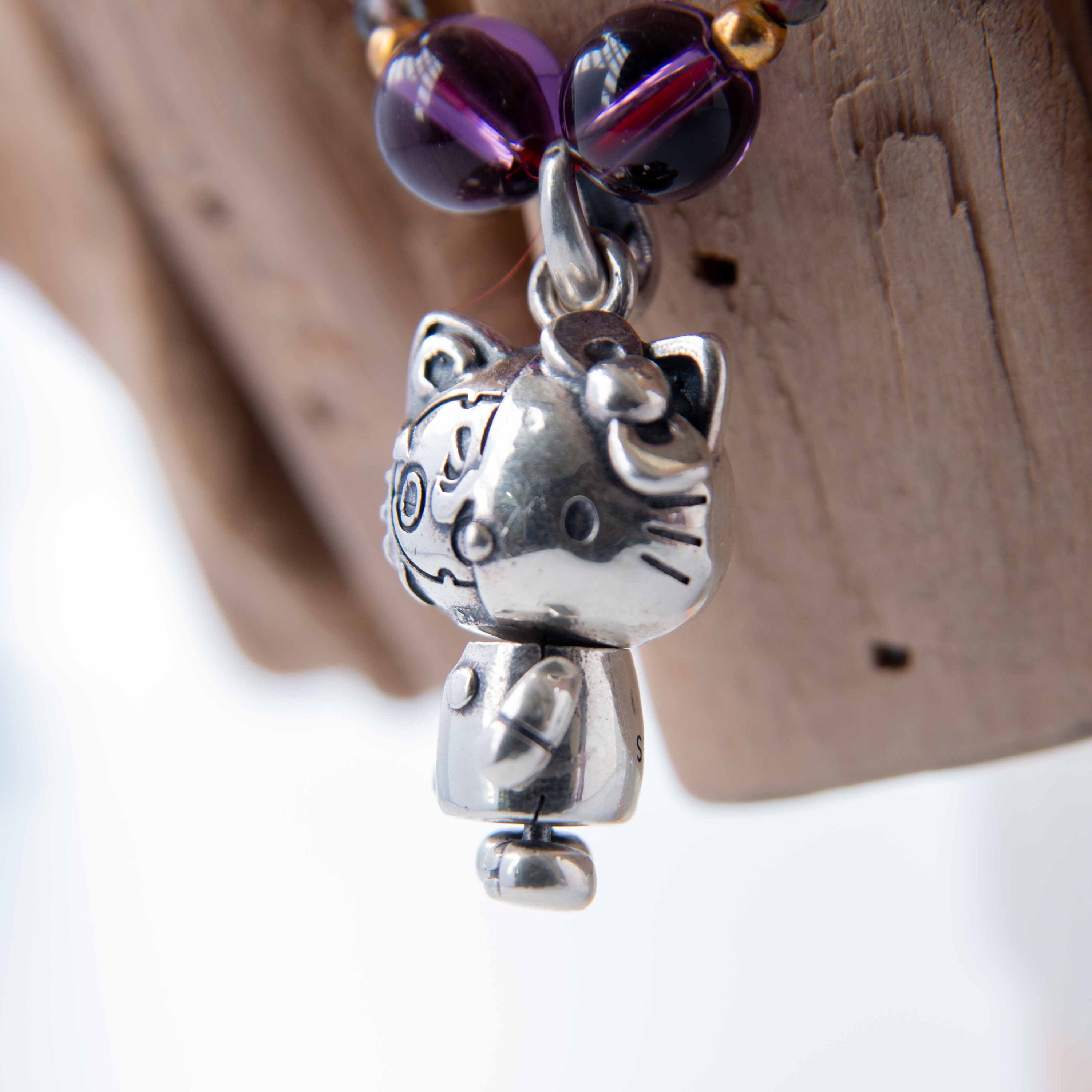 S925 Steampunk Hippie Vintage Kawaii Hello Kitty Pendant, Hello Kitty Necklace, Hello Kitty ...