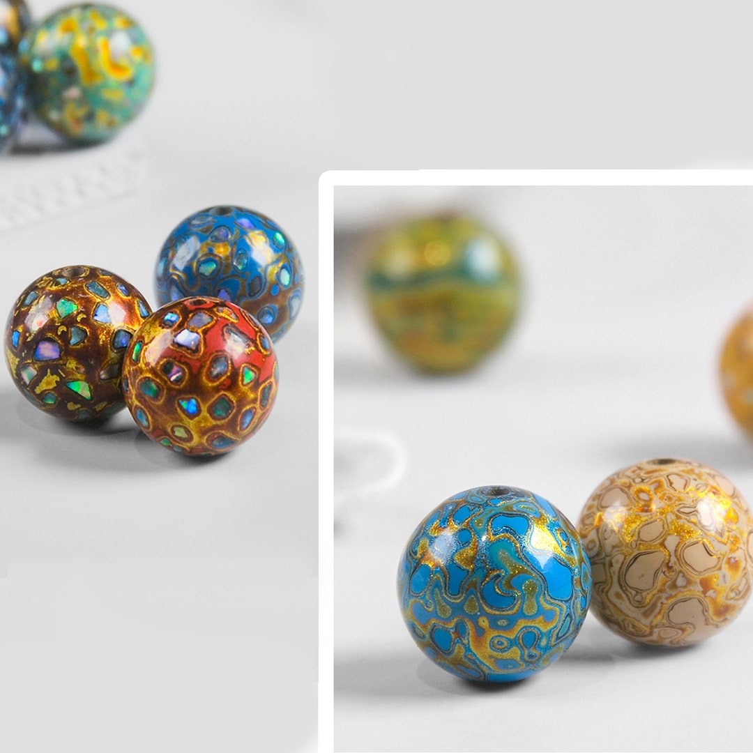 0.59'' Traditional Handmade Natural Lacquer Beads | Cultural Heritage ...