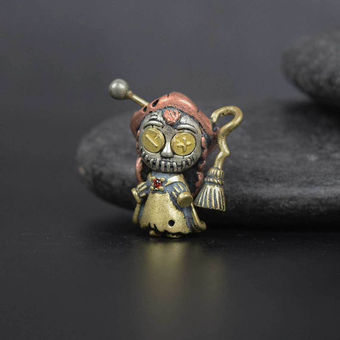 Steampunk Old School Hippie Vintage Witch Pendant, Halloween Decro ...