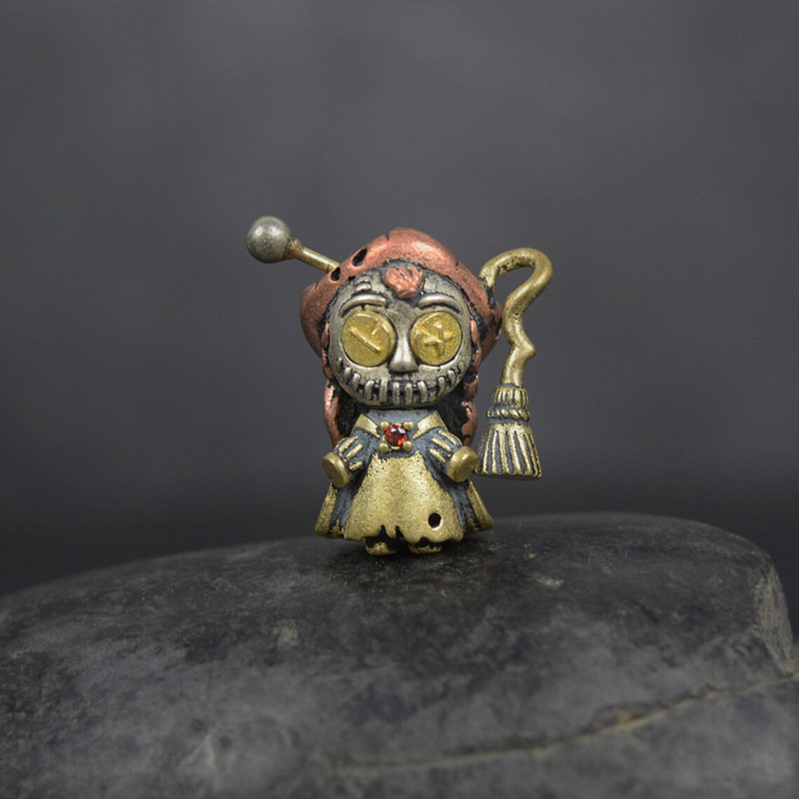 Steampunk Old School Hippie Vintage Witch Pendant, Halloween Decro ...