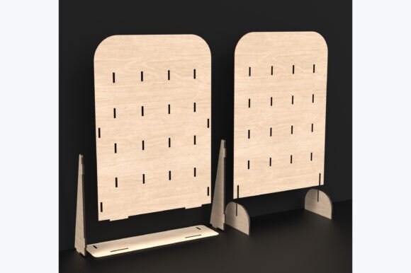 Laser Cut Keychain Display Stand Svg Graphic Market Showcase - Etsy