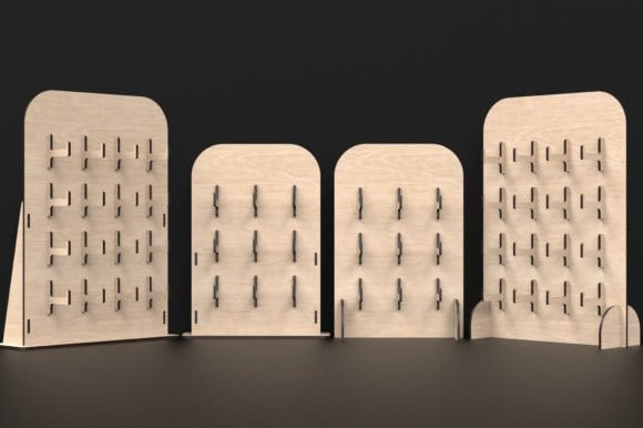 Laser Cut Keychain Display Stand Svg Graphic Market Showcase - Etsy