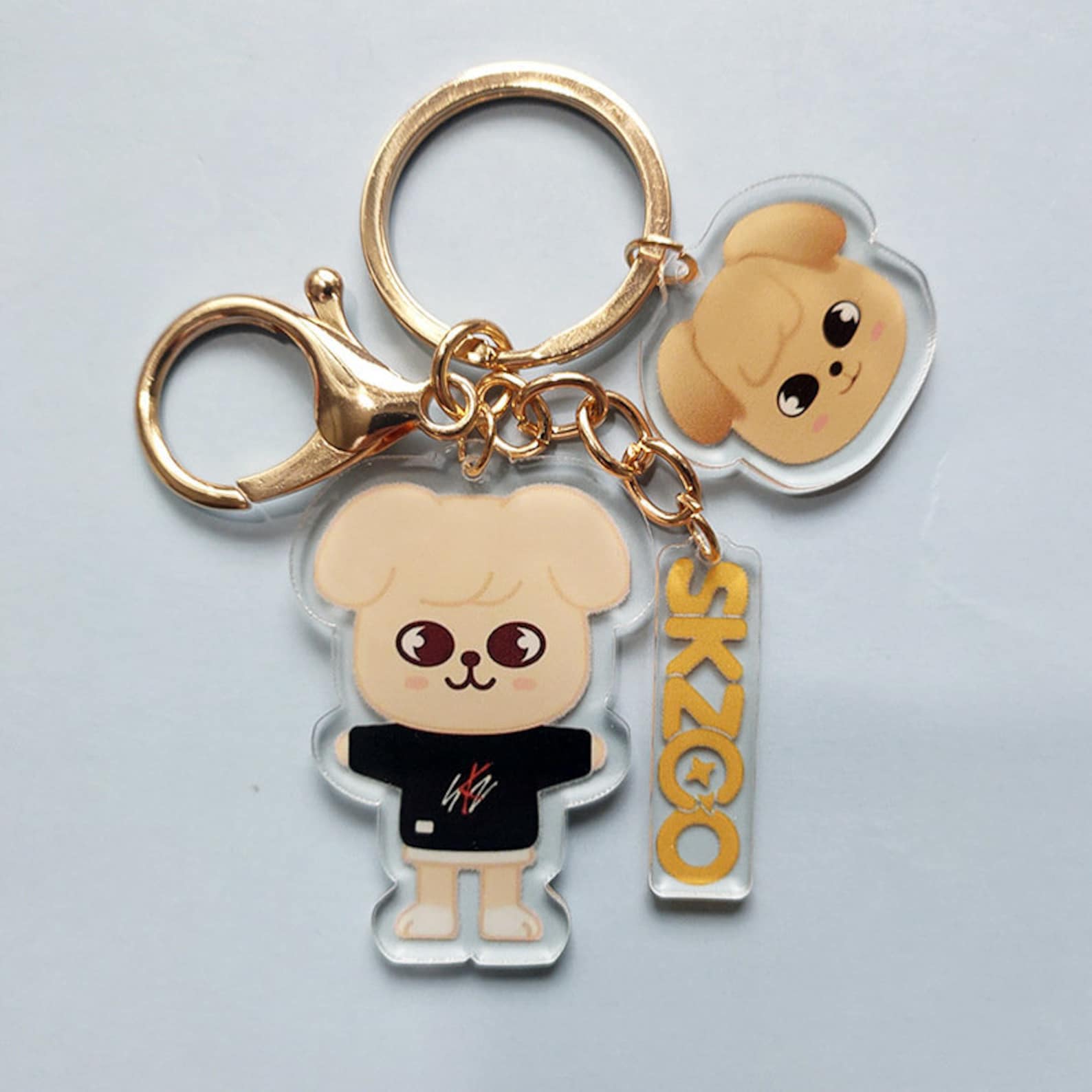 SKZOO Keychain Stray Kids Keychain Kpop Keyring Gold Phone - Etsy