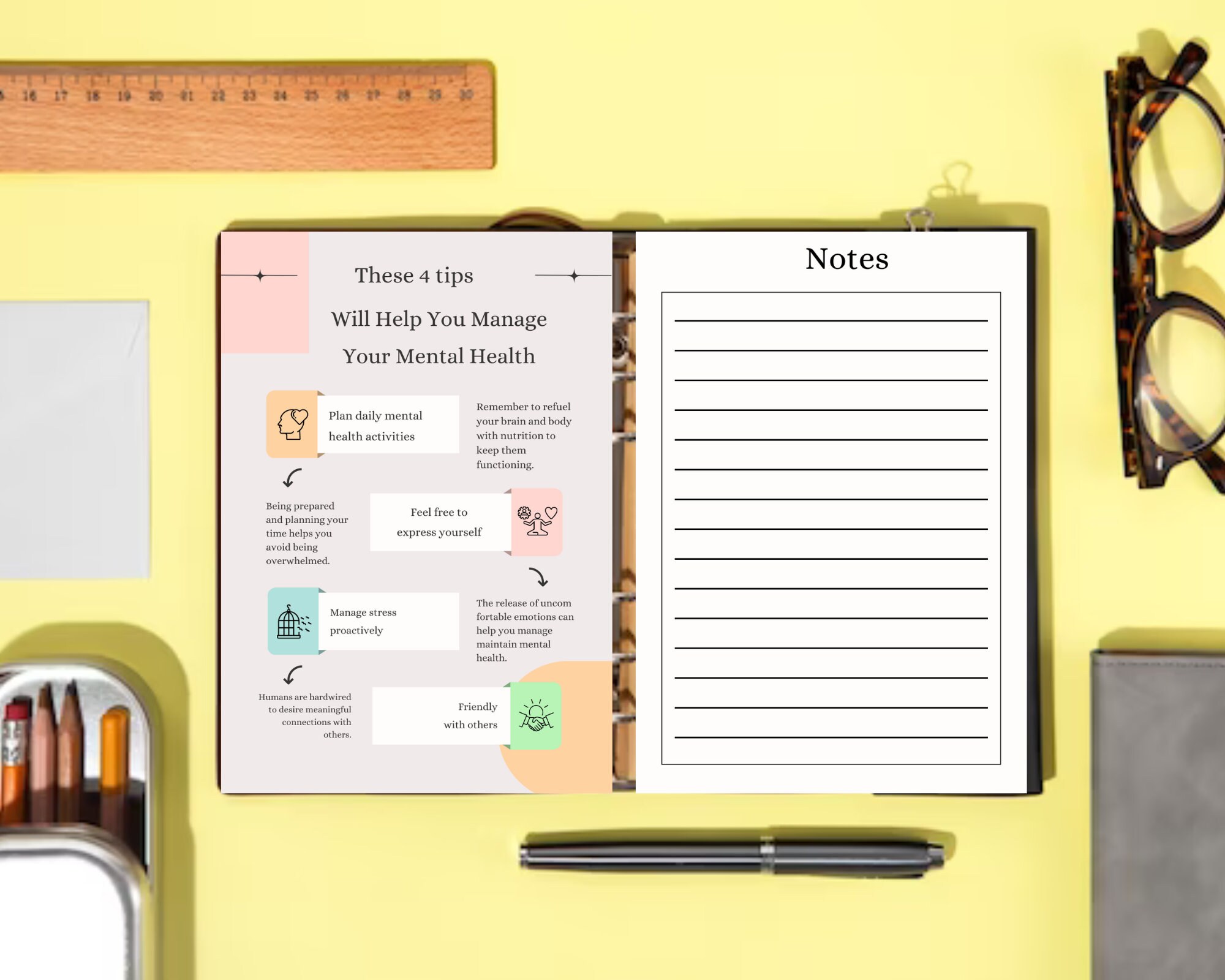 Mental Health Guide Self Reflection Healthy Tips Self Care - Etsy