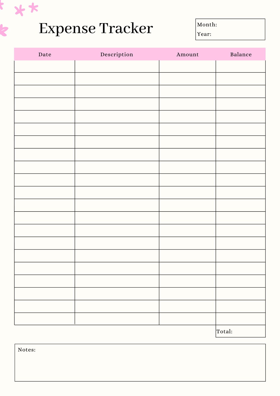 EDITABLE EXPENSE TRACKER, Printable Expense Tracker Spreadsheet by ...