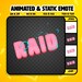 Electric RAID Static & Animated Emote / Beautiful and Streamtastic / Animated Gif and Png Files ...