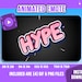 Animated Emote HYPE / Static & Animated Twitch Emote / Streamtastic ...