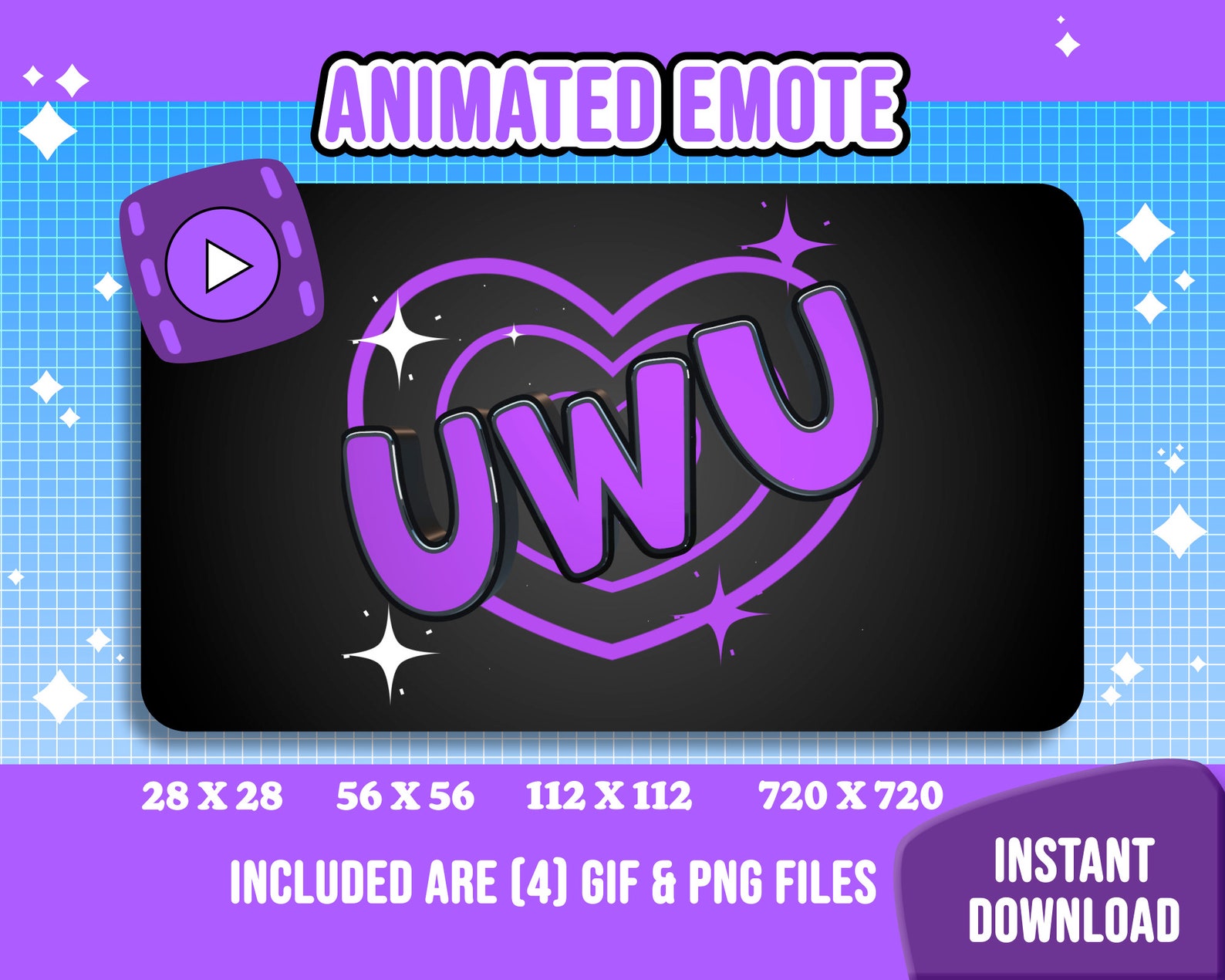 Animated Emote Uwu / Static & Animated Twitch Emote / Streamtastic ...