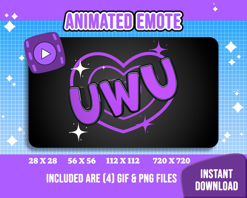 Animated Emote Uwu / Static & Animated Twitch Emote / Streamtastic ...