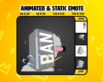 3D Animated Emote RED Electric GG / Static & Animated Twitch Emote ...