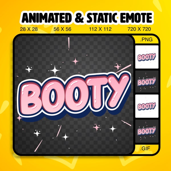 Twitch Animated Booty Emotes - Etsy