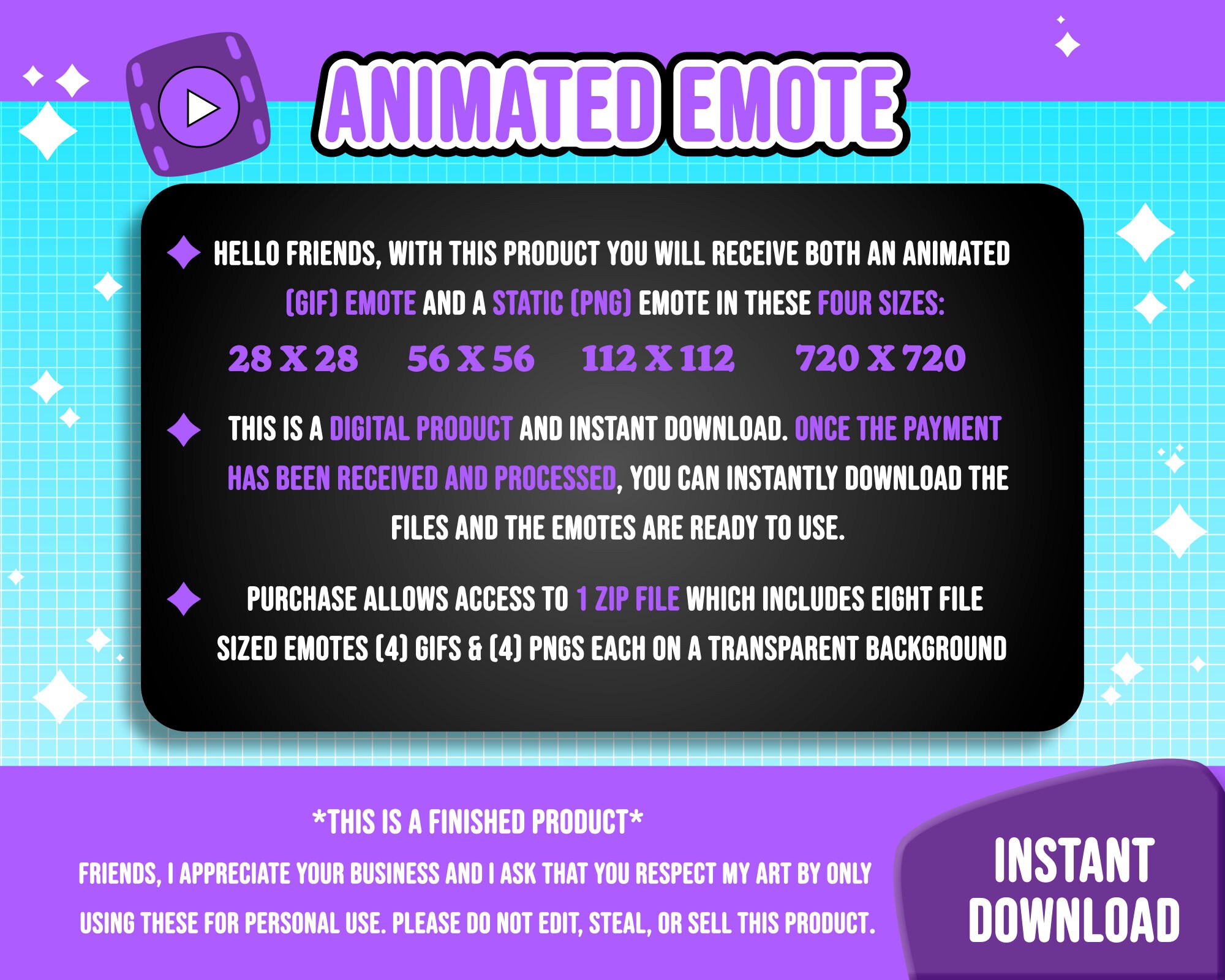 Animated Emote Mod Love / Static & Animated Twitch Emote / | Etsy Canada