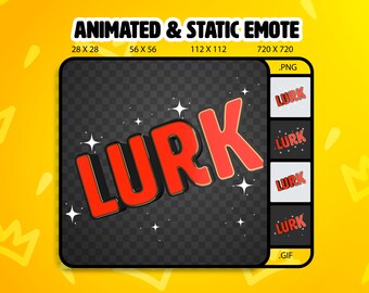 Animated Pink SUS Text Twitch Emote / Static & Animated Twitch Emote ...