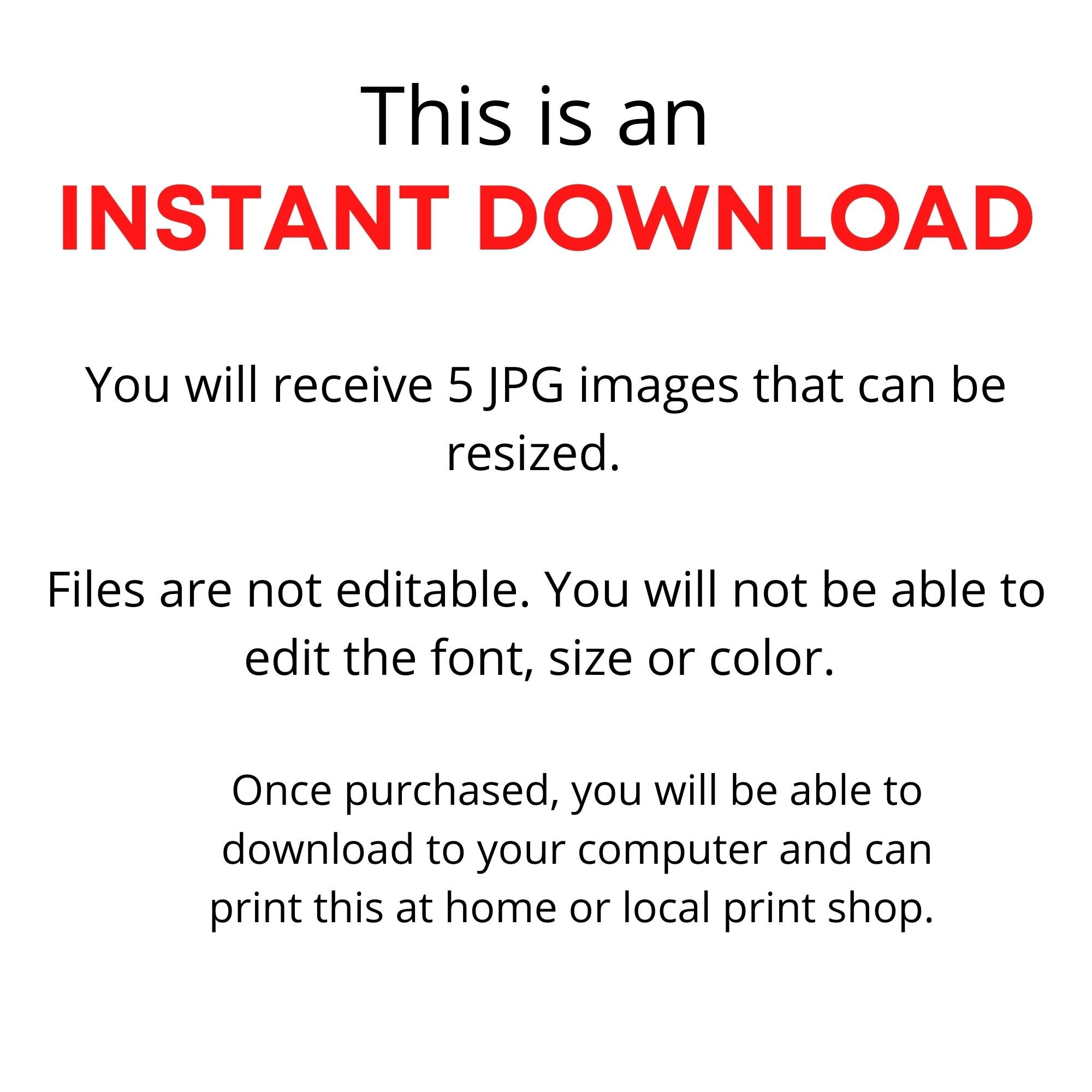 Trick or Treat Instant Download Halloween Printable Art - Etsy