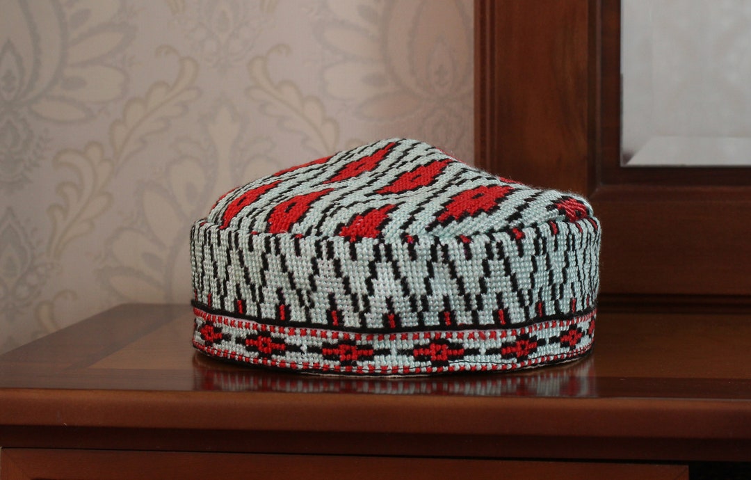 Uzbek Hand Embroidered Skull-cap Hat/ethnic Kufi Hat/handmade ...