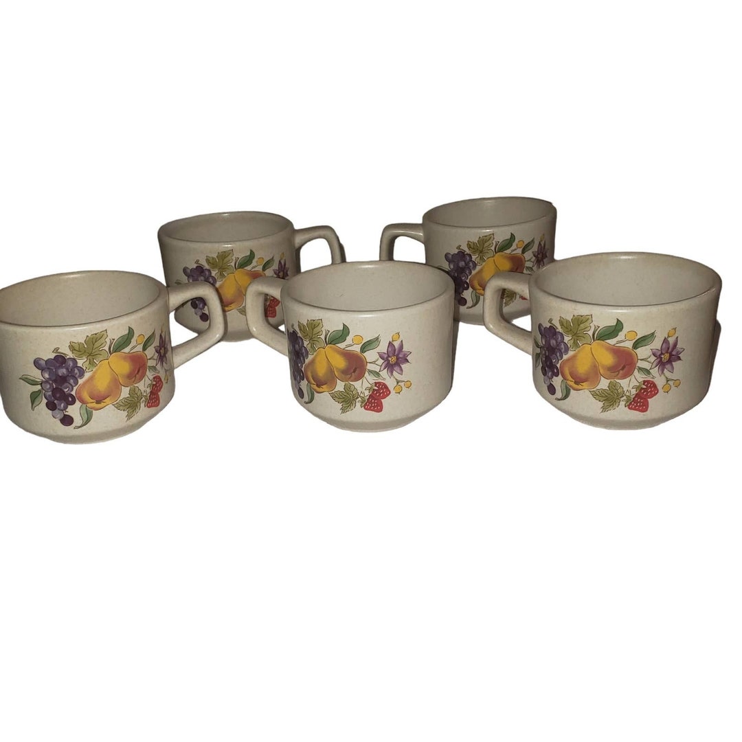 Lenox Temper-ware Summer Harvest Vintage Cups Set of 6 - Etsy