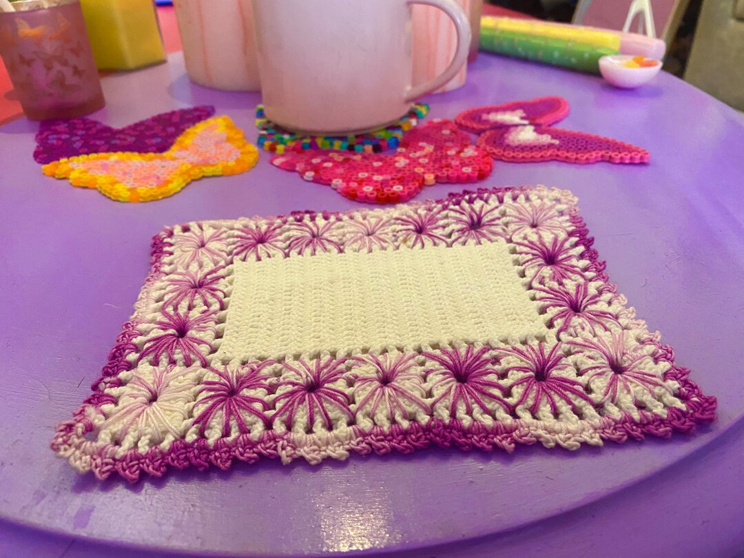 Cute Knit Funky Doily - Etsy