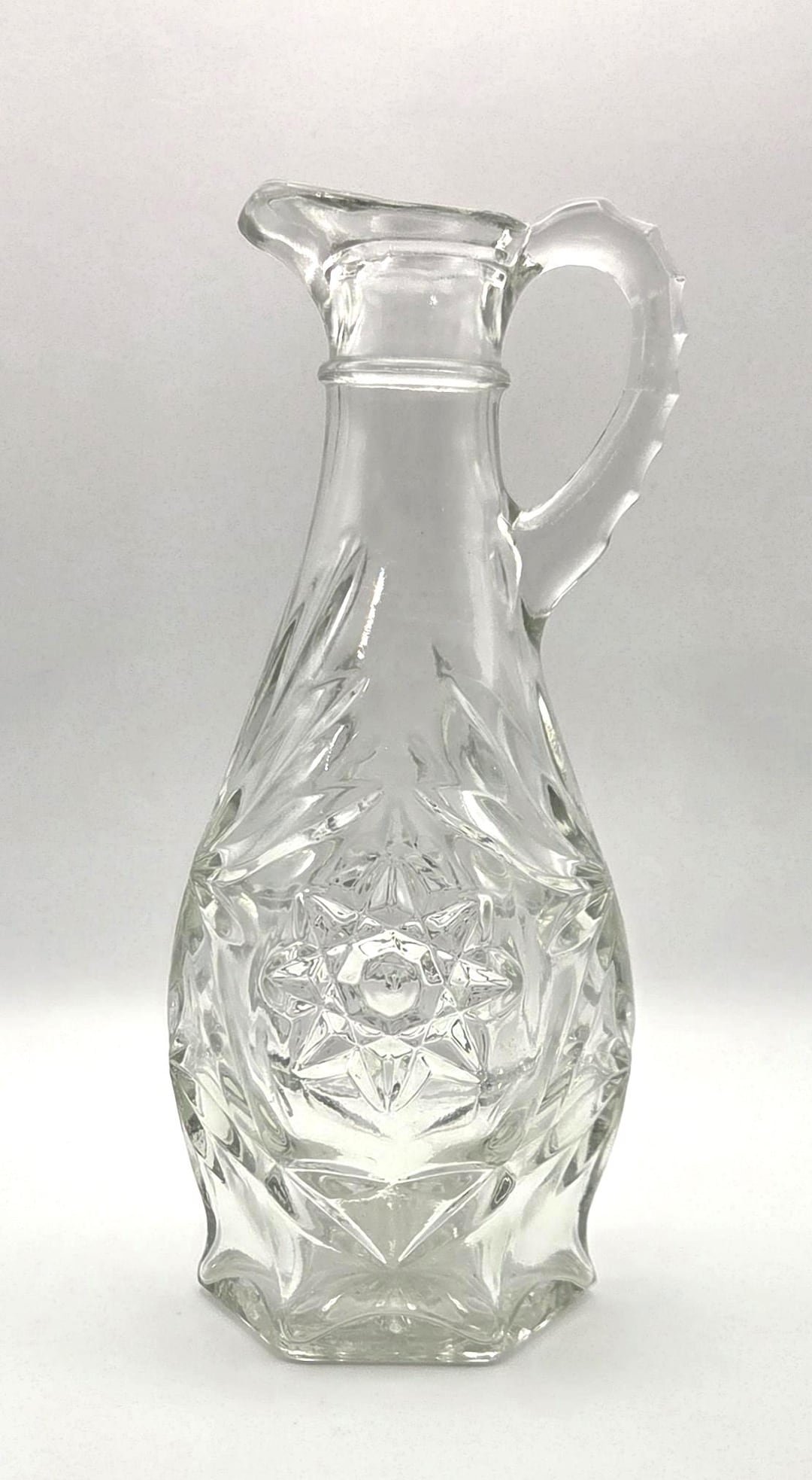 Star of David Indiana Glass Decanter Without Stopper – Clear Pressed ...