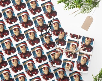 Iron Man Wrapping Paper - Etsy