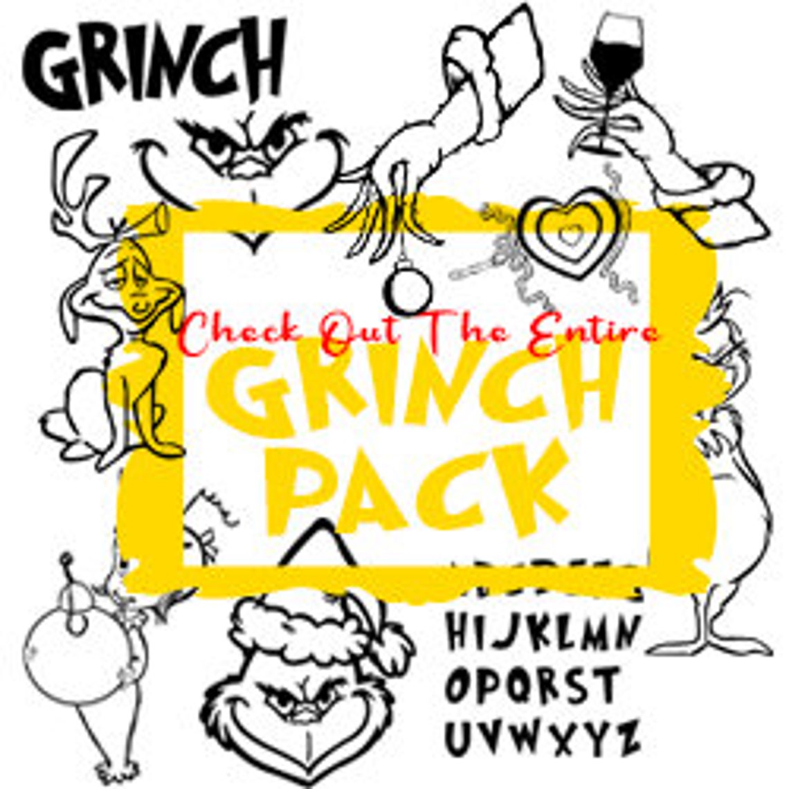 Fullbody Grinch Files png Svg Sizes: 10x15 11x14 16x20 18x24 20x20 ...