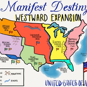 Manifest Destiny, Westward Expansion, U.S. History, American History ...