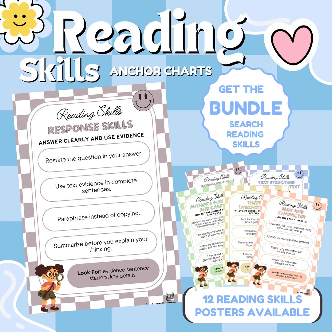 Reading Skills, Response Skills, Word Study, ELA, Reading Posters ...