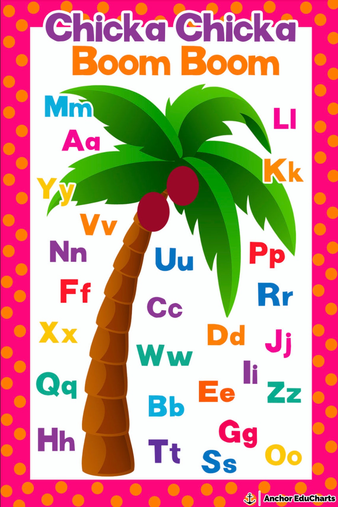 Chicka, Palm Tree, Alphabet, Anchor Chart, Poster, Elementary, School ...