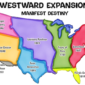 Manifest Destiny, Westward Expansion, U.S. History, American History ...