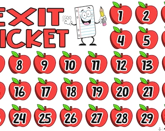 Exit Ticket, Exit Slip, Anchor Charts, School Posters, Education - Etsy