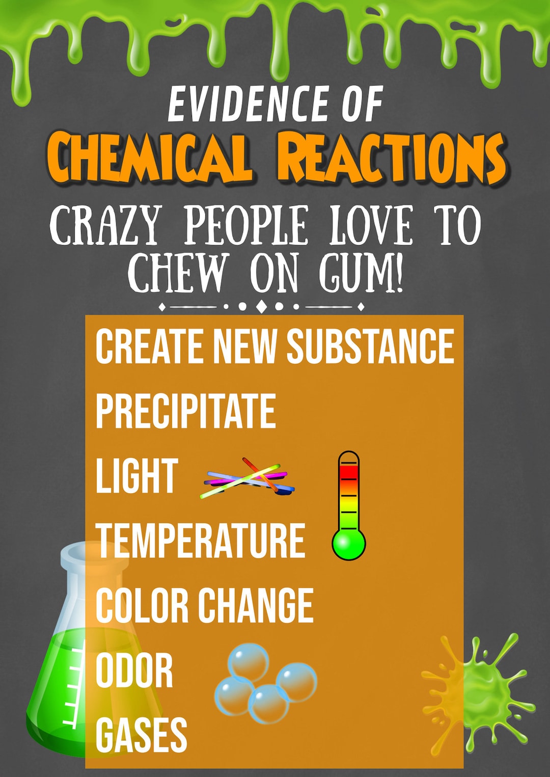 Chemical Reaction, Science, Educational Poster, Anchor Charts ...
