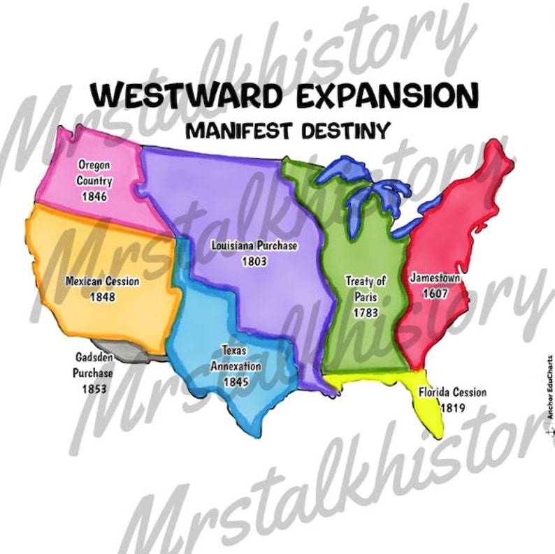 Destino Manifiesto, Expansión Hacia El Oeste, Historia De Estados ...