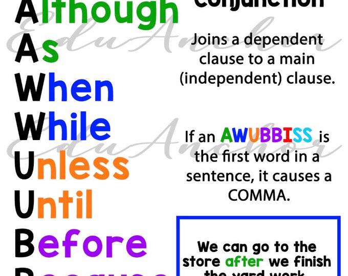 FANBOY, Coordinating Conjunctions, Connect Independent Clauses, For ...