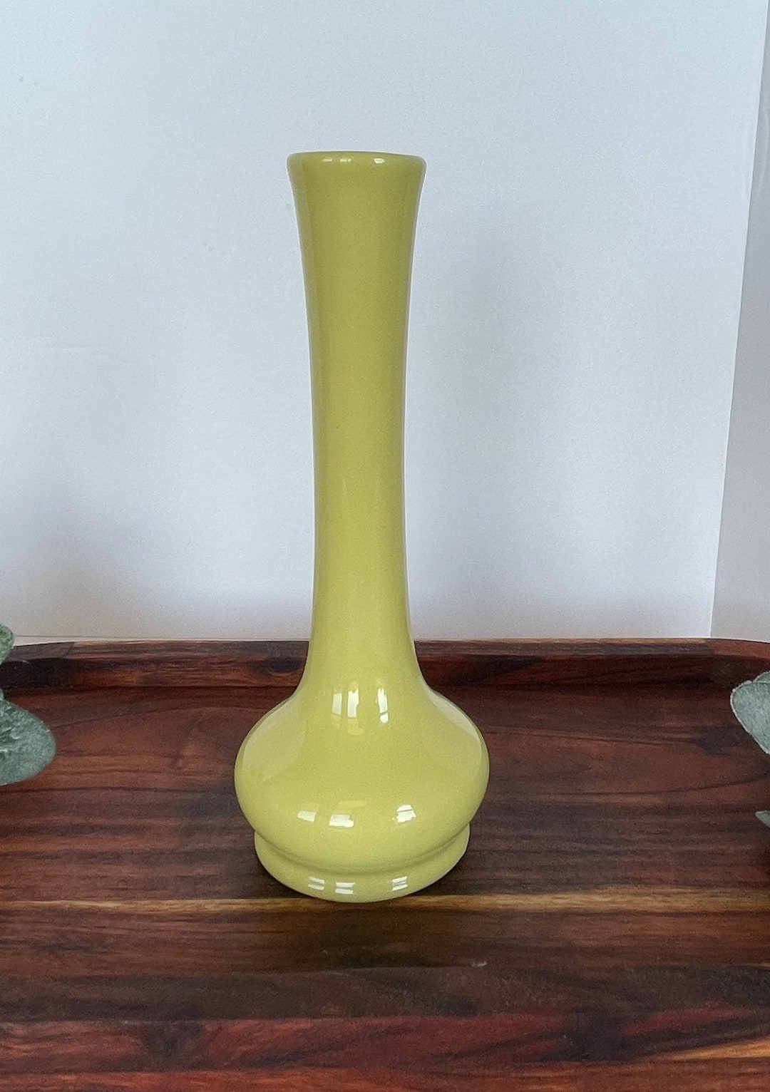 Vintage Hall China Pottery Yellow Bud Vase 641 Collectible - Etsy