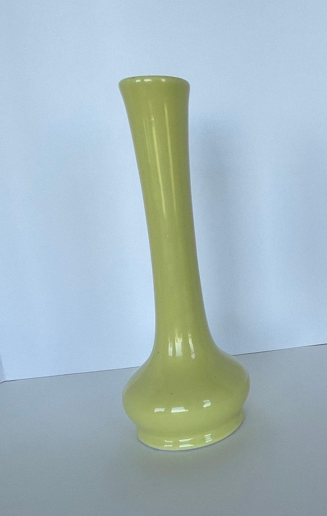 Vintage Hall China Pottery Yellow Bud Vase 641 Collectible - Etsy