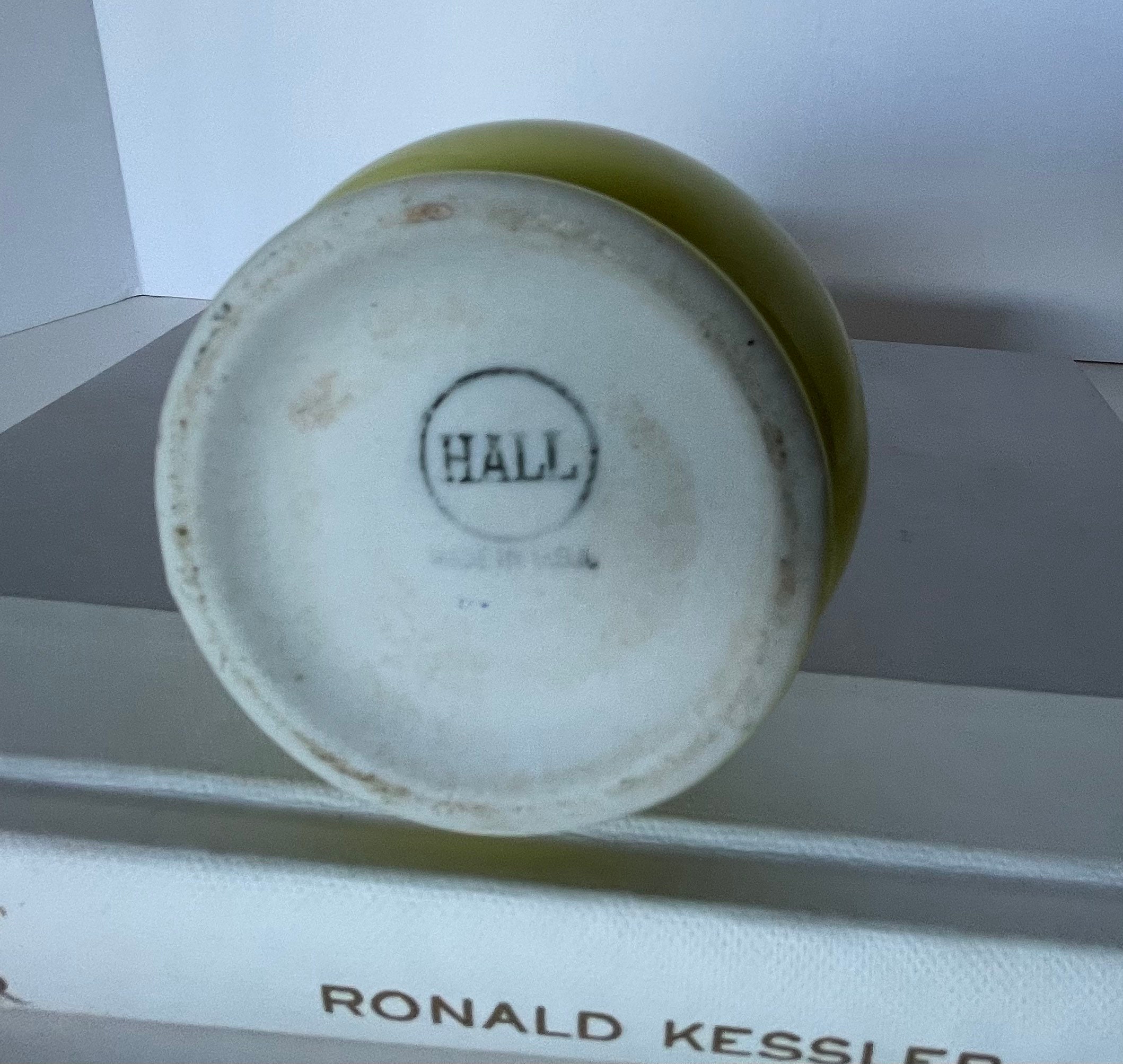 Vintage Hall China Pottery Yellow Bud Vase 641 Collectible - Etsy