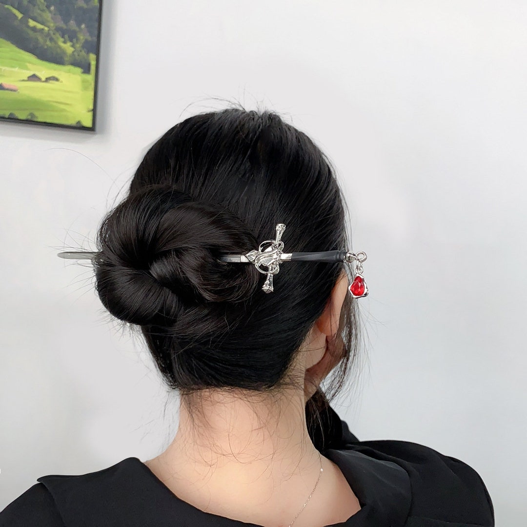 Versatile Reversible Sword Hair Stick: Unleash Your Inner - Etsy
