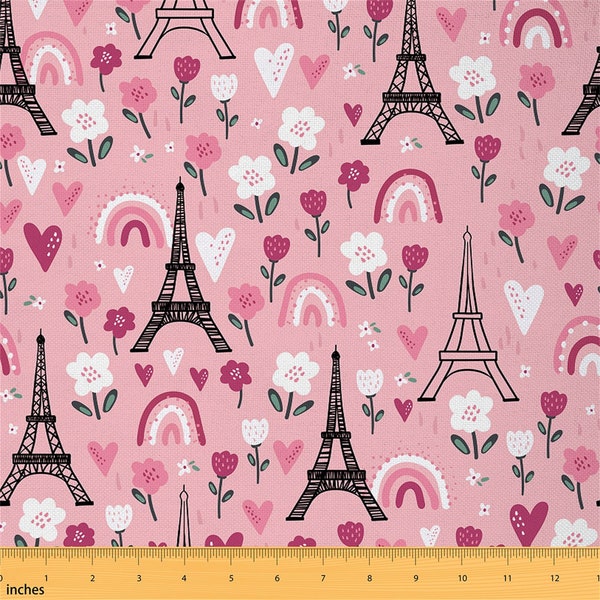 Eiffel Tower Fabric - Etsy