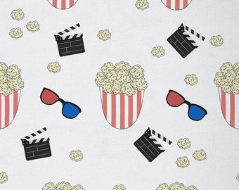 Movies Fabric Lets Go to the Movies by Floramoon Designs Movies Film ...