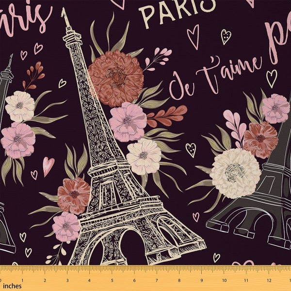Paris Theme Fabric - Etsy