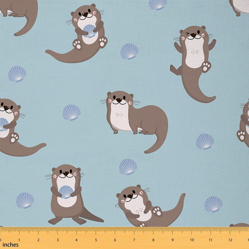 Otter Fabric - Etsy