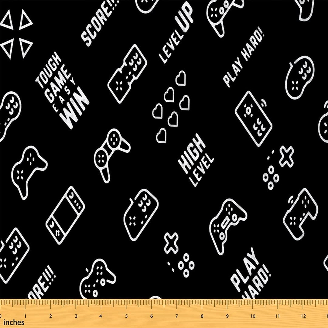 Game Pad Polyester Stoff Bulk Lager, Video Game Controller Schwarz Weiß ...