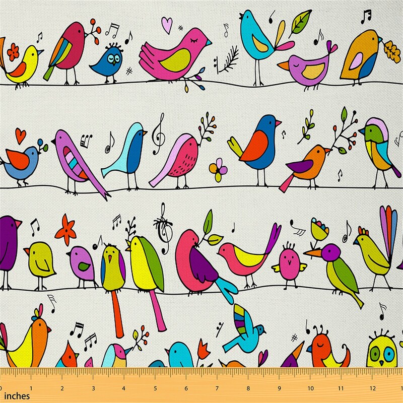 Bird Fabric - Etsy