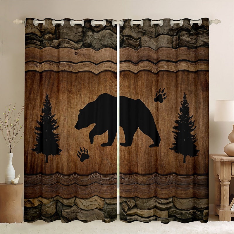Rustic Curtains - Etsy