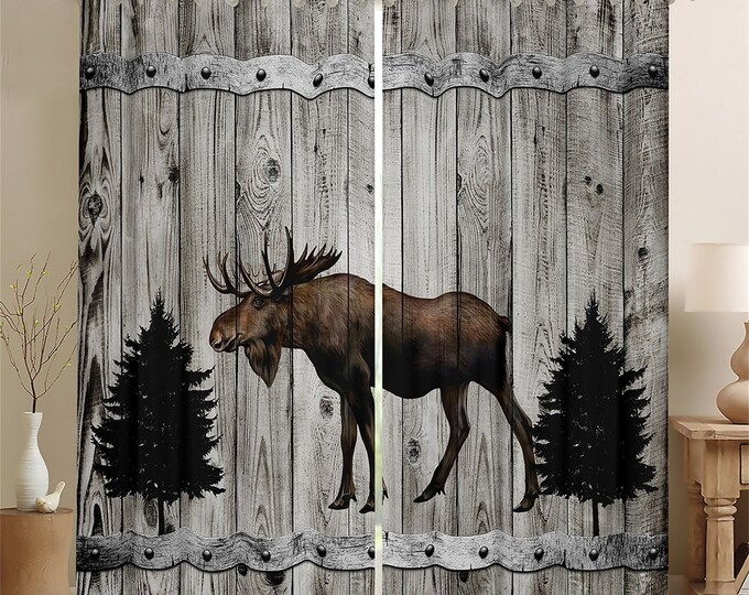 Lone Moose 36in X 43in Winter Sunrise Panel by Northern - Etsy