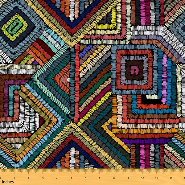 Bohemian Fabric - Etsy
