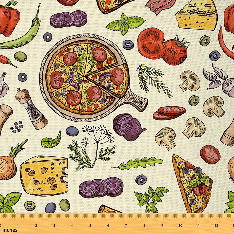 Food Fabric - Etsy