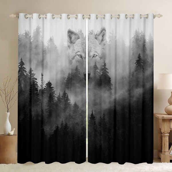 Nature Window Curtains - Etsy