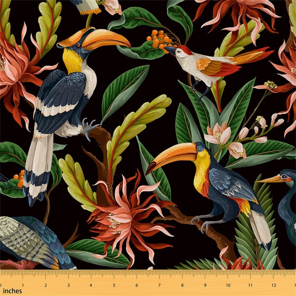 Toucan Fabric - Etsy