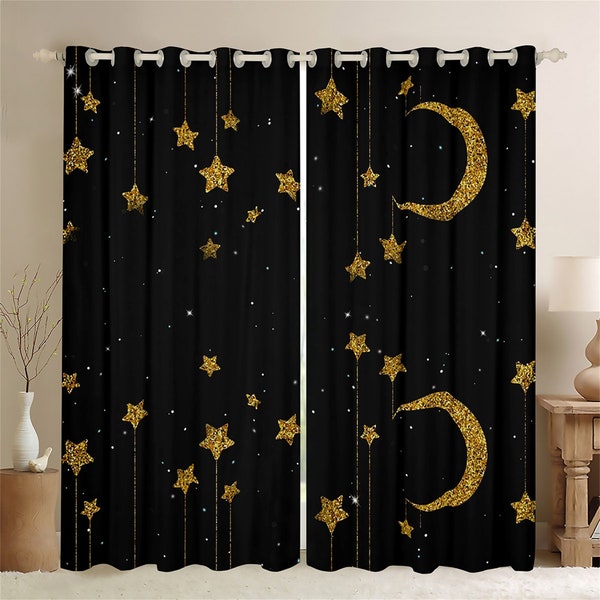 Stars Curtains - Etsy